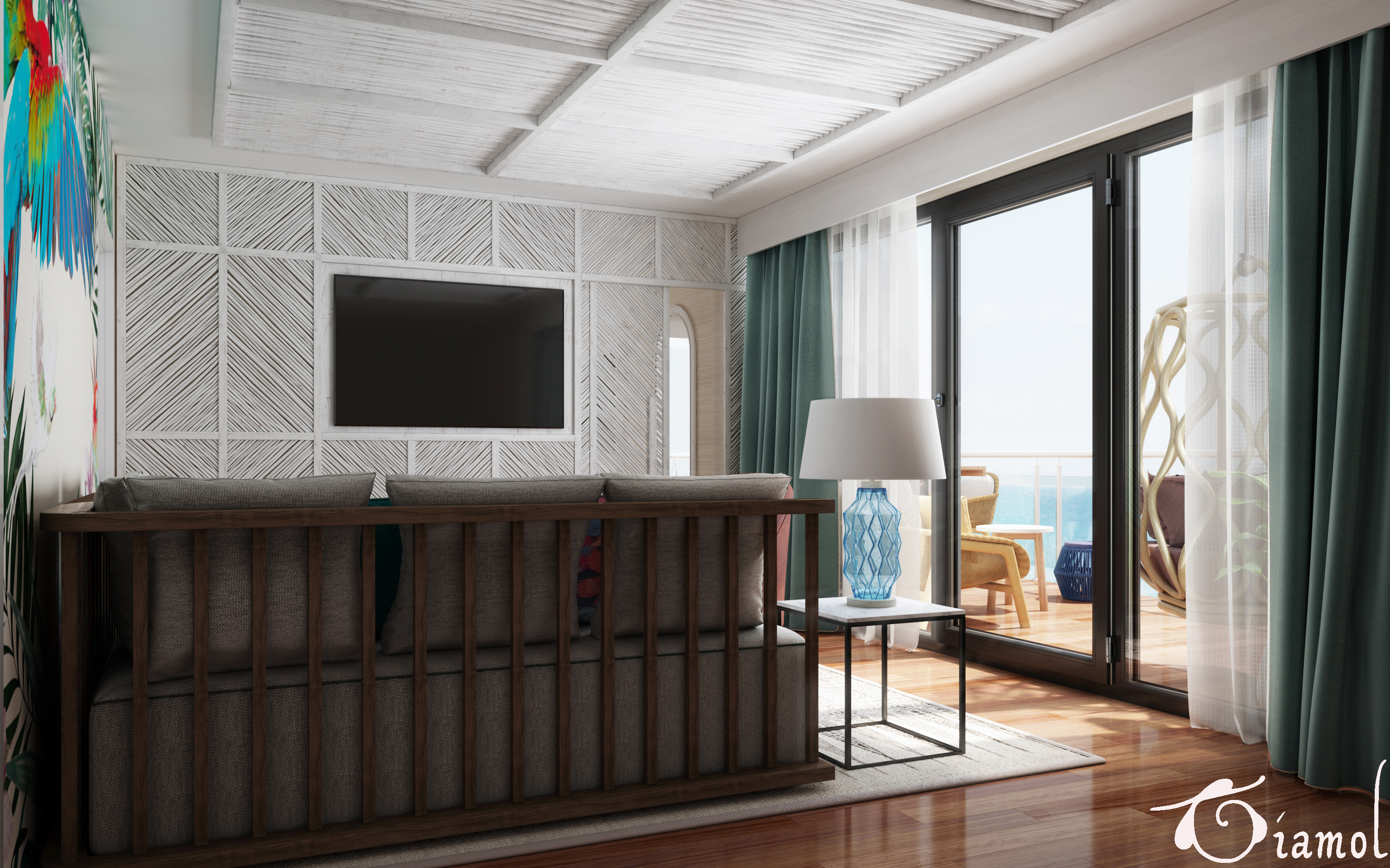 酒店空间效果图_TiamoL-站酷ZCOOL