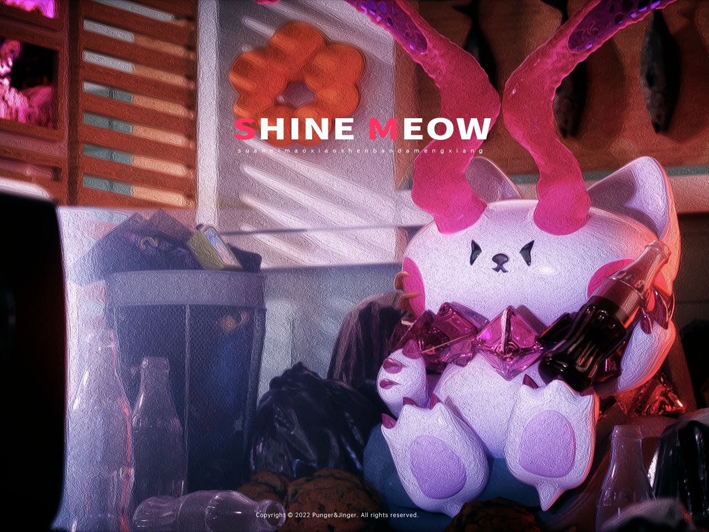 蒜泥喵SHINE MEOW&耶喵子YEAH MEOW_翡翠大白菜-站酷ZCOOL