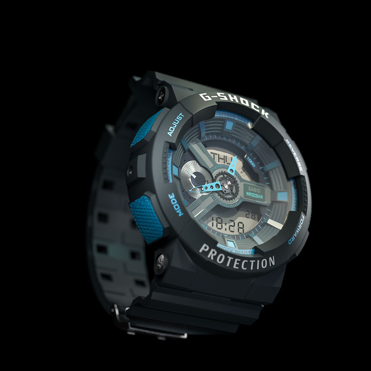 C4D G-SHOCK手表建模_Tongk-站酷ZCOOL