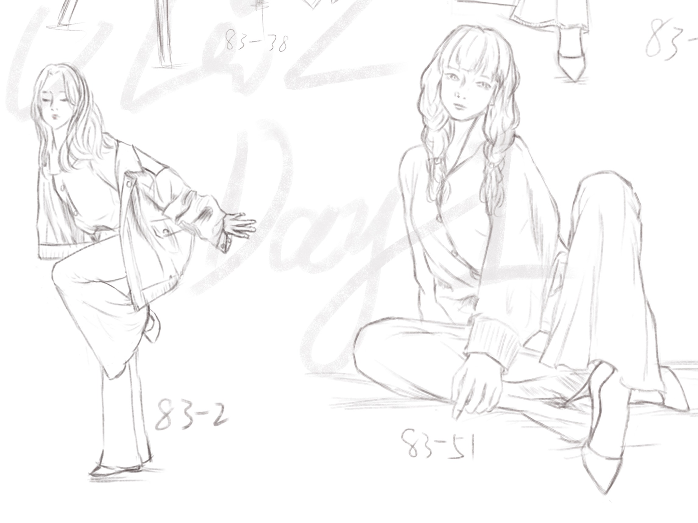 #速写60天挑战#day1 @速写班长_荼离子-站酷ZCOOL