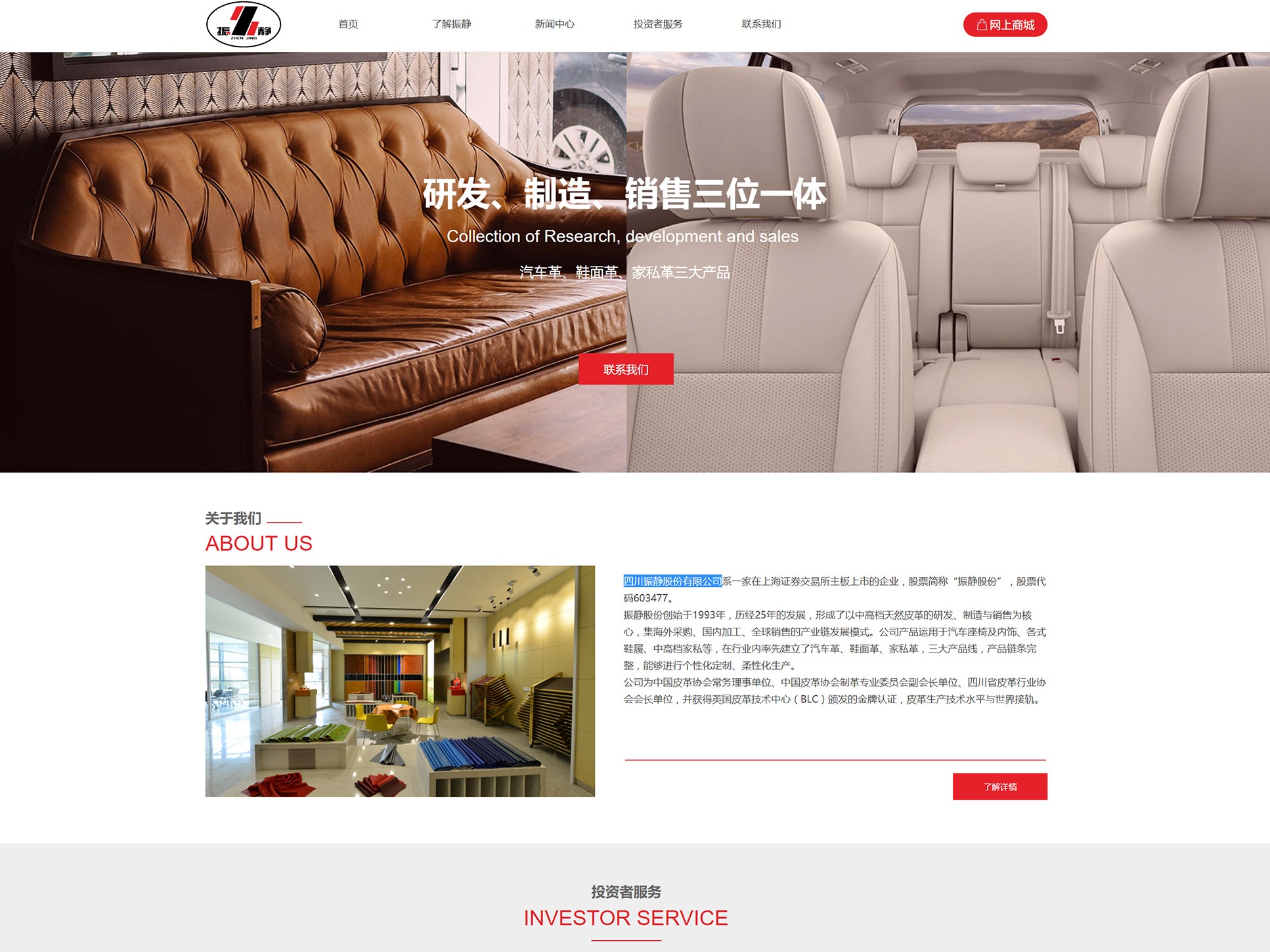 WEB-振静股份_西南雨-站酷ZCOOL