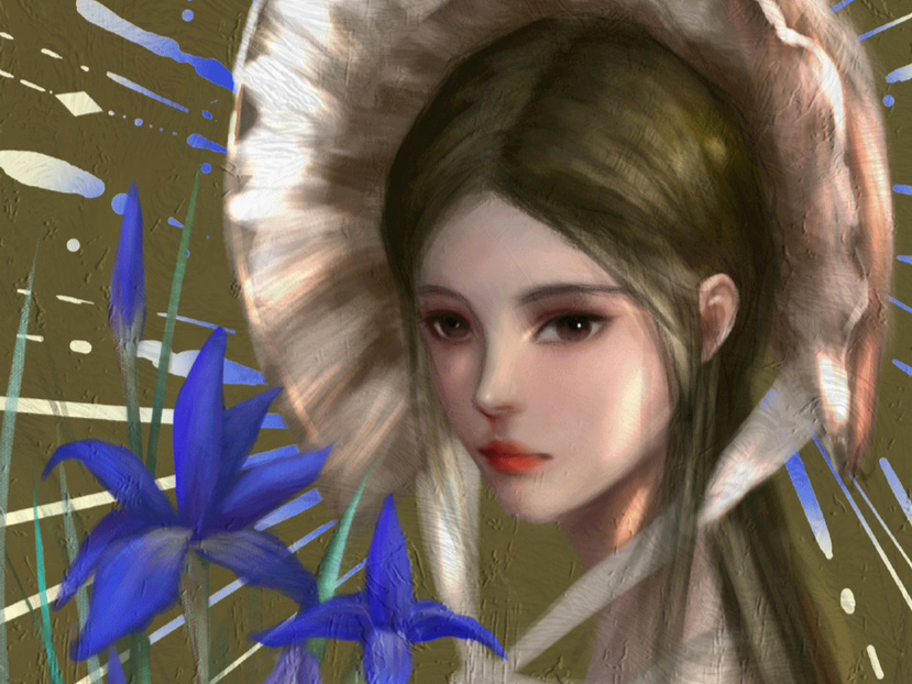 鸢尾花_黑塔琪凛-站酷ZCOOL