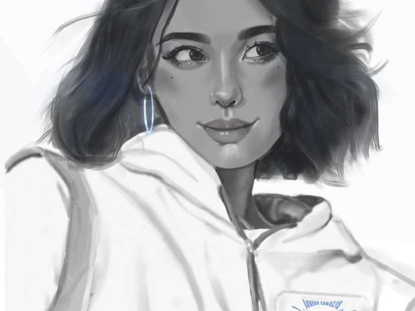 黑白厚涂_Louise露哥-站酷ZCOOL