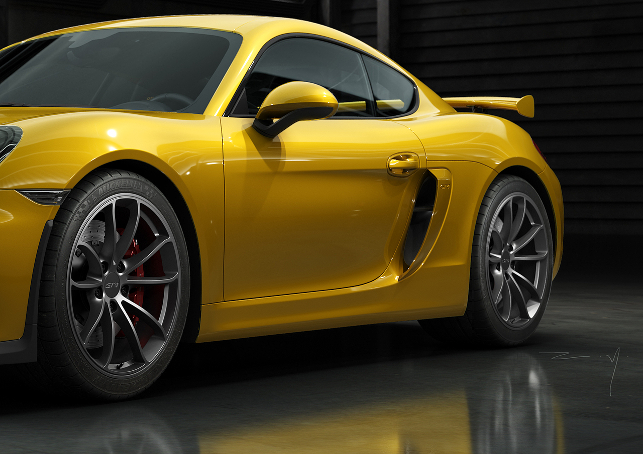 保时捷GT4 CGI_非茗泊周-站酷ZCOOL