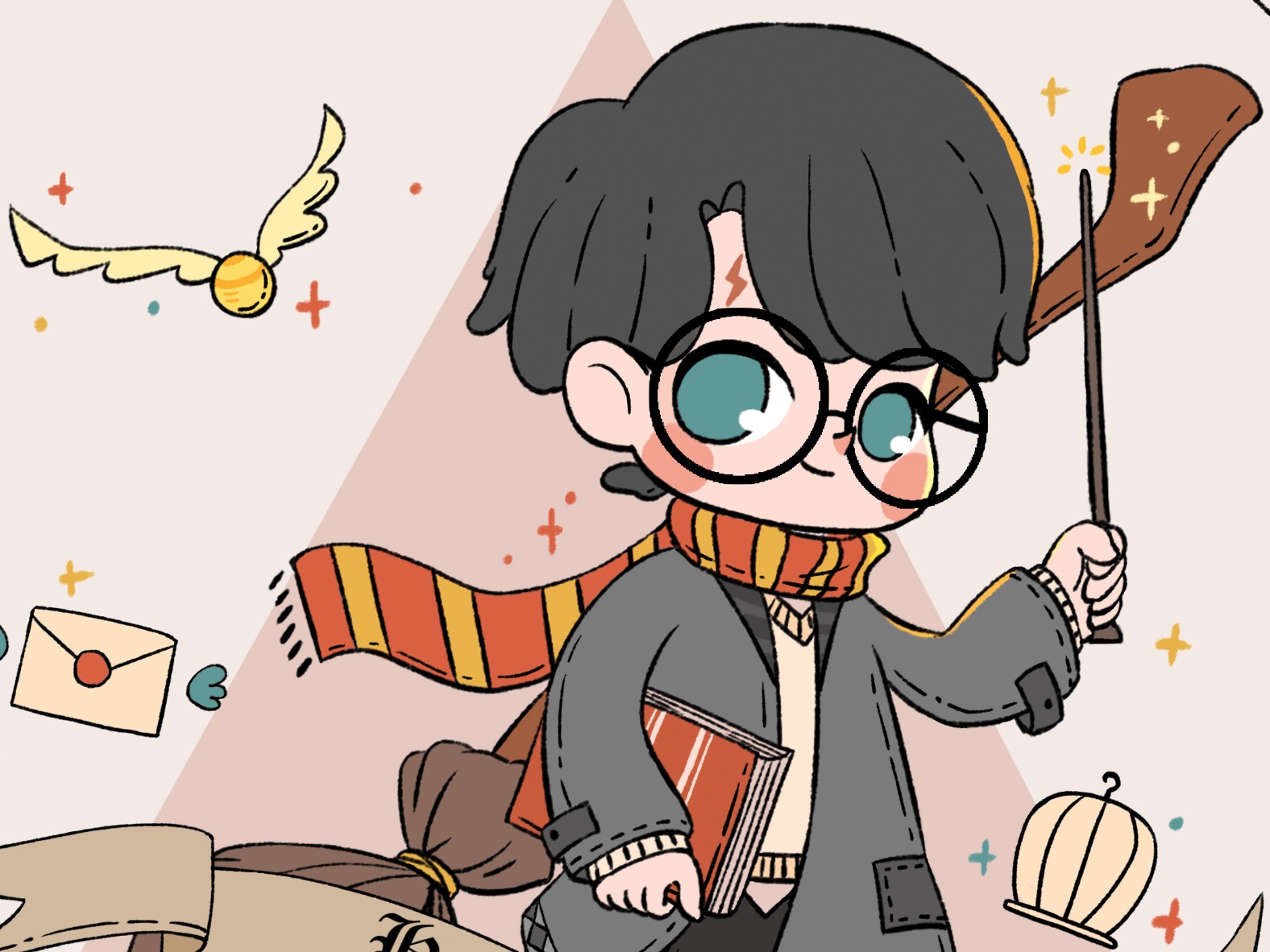 哈利波特插画插图高清_素材网站_图片免费下载-ZCOOL站酷