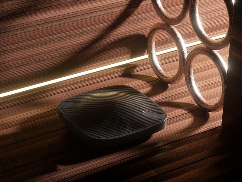 智能音箱建模渲染_Yben-站酷ZCOOL