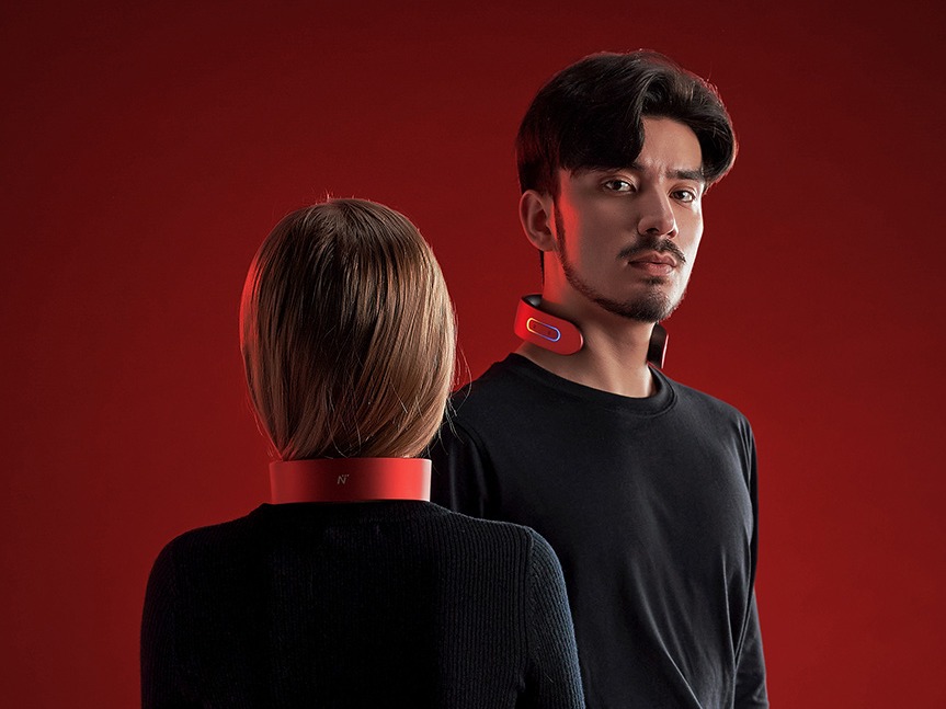 EMS颈椎按摩仪礼盒款_美集影像-站酷ZCOOL