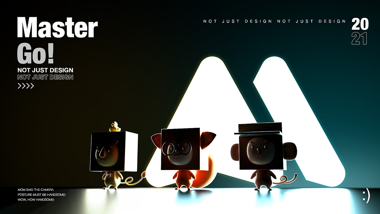 破界行动！MasterGo logo创意延展_是陆陆啊-站酷ZCOOL