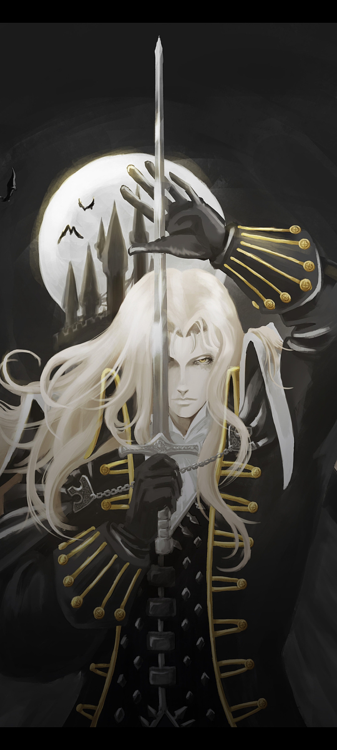插画游戏 手绘恶魔城月下夜想曲同人阿鲁卡多老冯007 站酷zcool