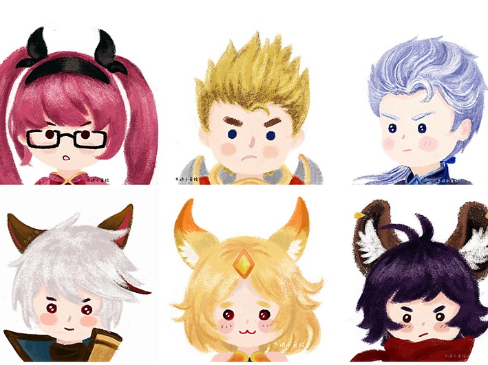 【王者荣耀】头像绘_方块小鱼-站酷ZCOOL