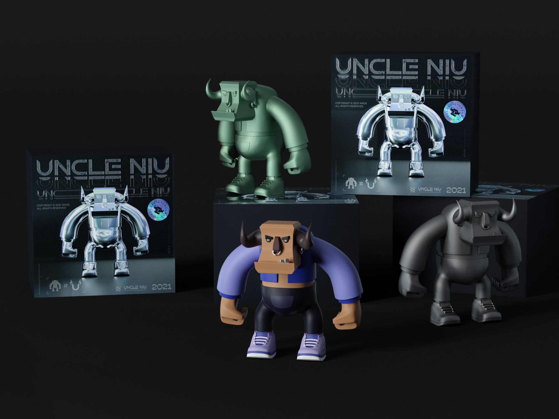 UNCLE NIU品牌IP设计_aaamos-站酷ZCOOL