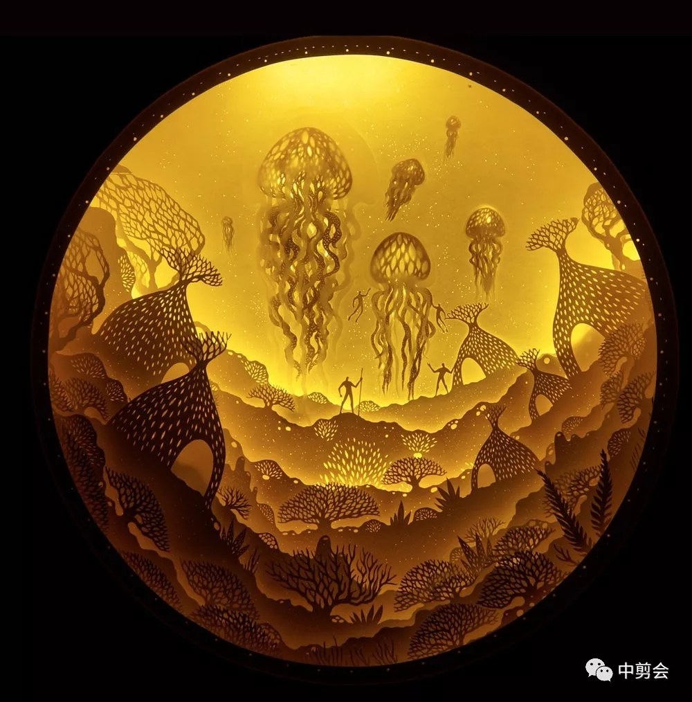 【国外剪纸】剪纸中的光影童话 ——印度艺术家夫妇哈里与迪普蒂（Hari ＆ Deepti）_中剪会-站酷ZCOOL