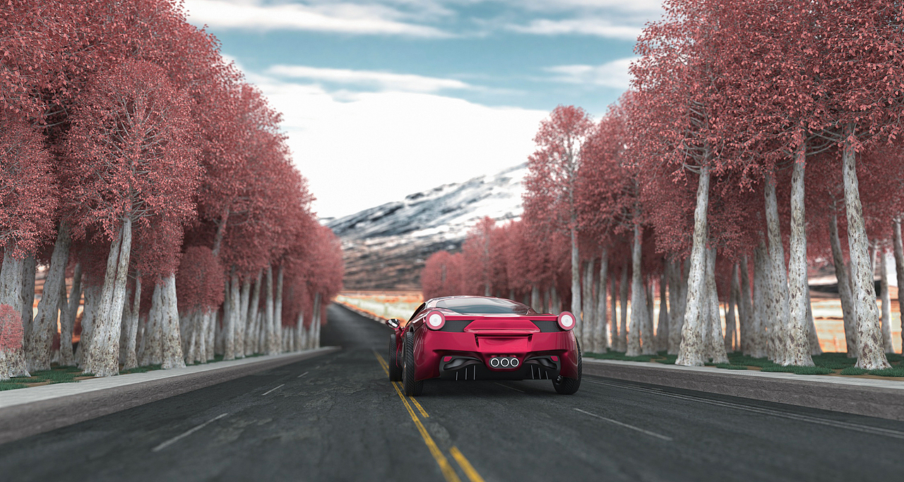 c4d汽车建模渲染_HANLZ-站酷ZCOOL