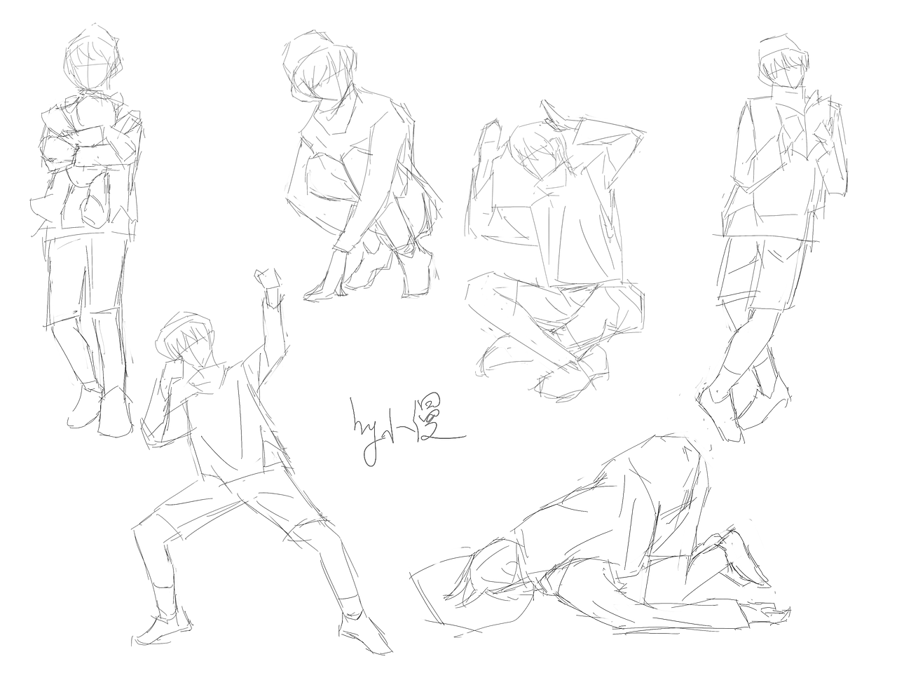 #速写60天挑战赛# DAY46@速写班长 _月城雪兔233-站酷ZCOOL