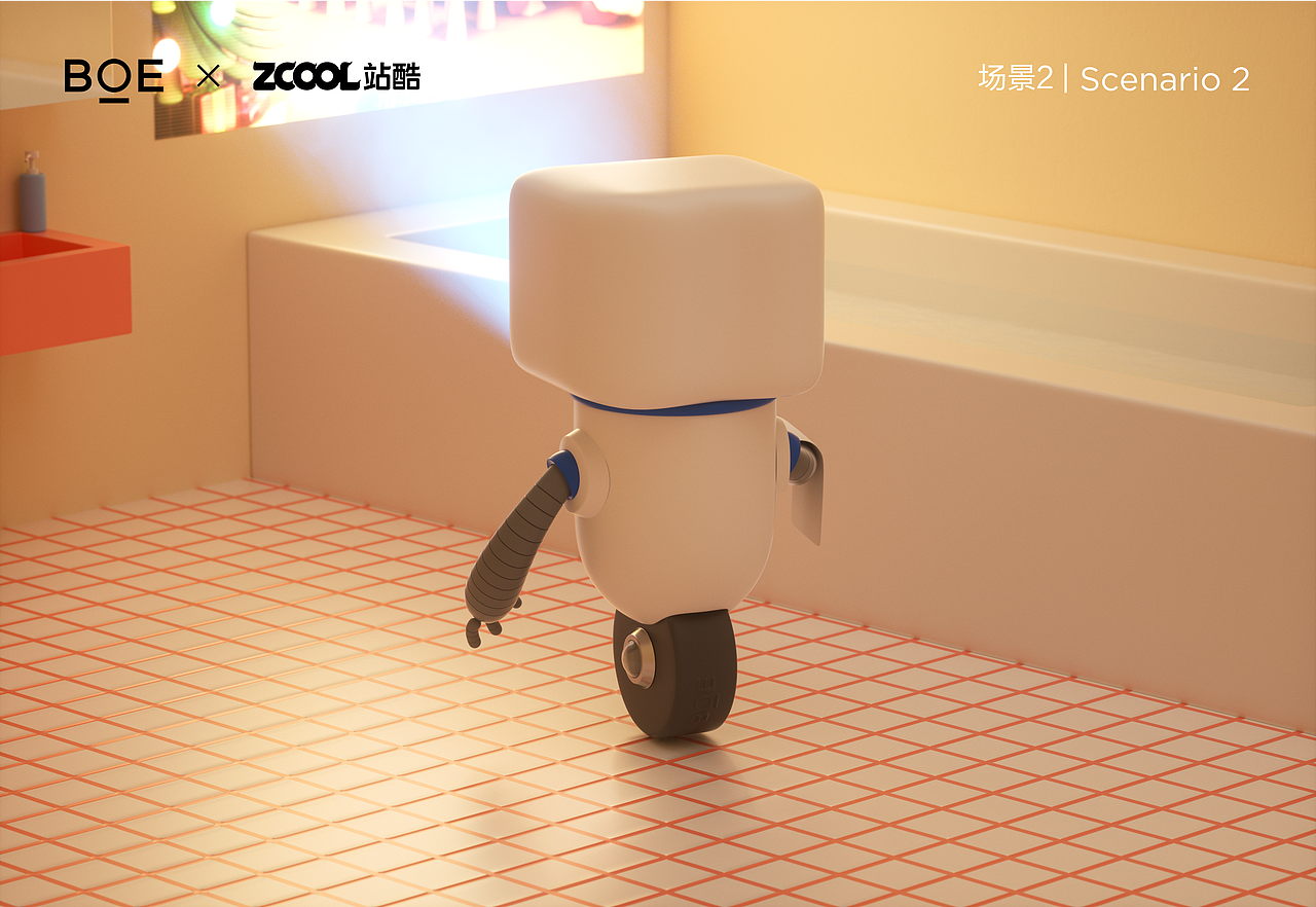 「你好，BOE」京东方品牌IP形象设计：Eli_Ivy_Shao-站酷ZCOOL