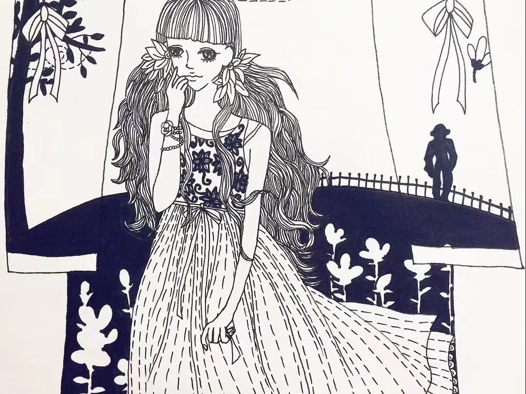 手绘服装图案设计_插画师小修Jewel-站酷ZCOOL