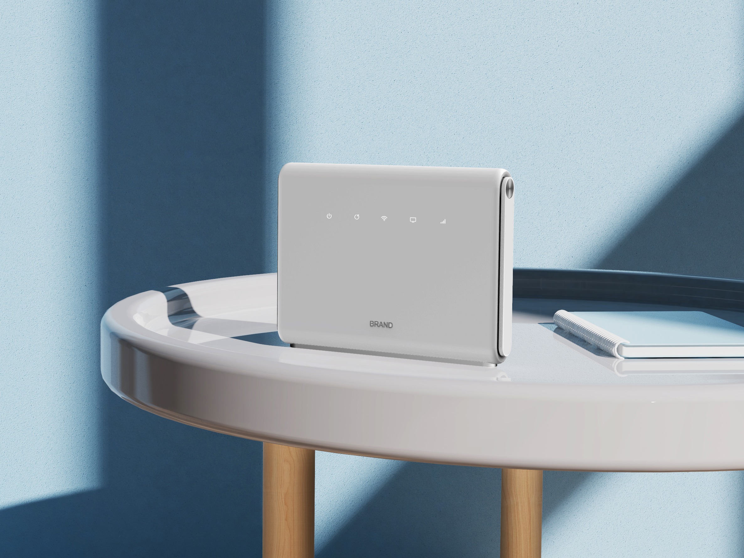 4G立式无线路由器——森木设计_森木当代艺术设计-站酷ZCOOL