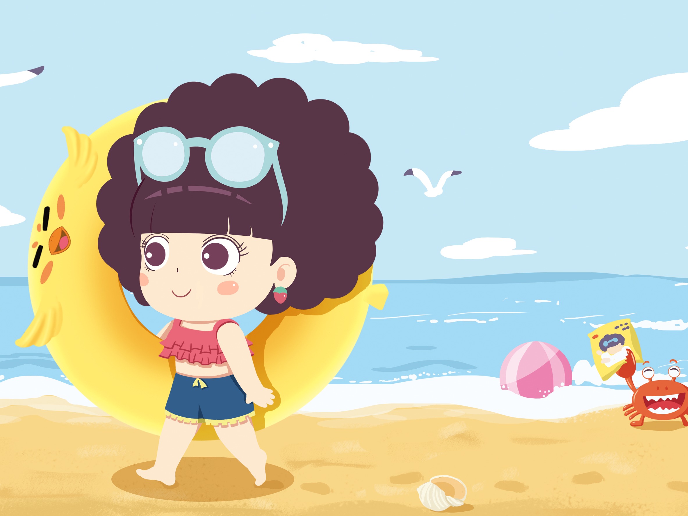 IP形象动作及小场景插画_LIli夕叶-站酷ZCOOL