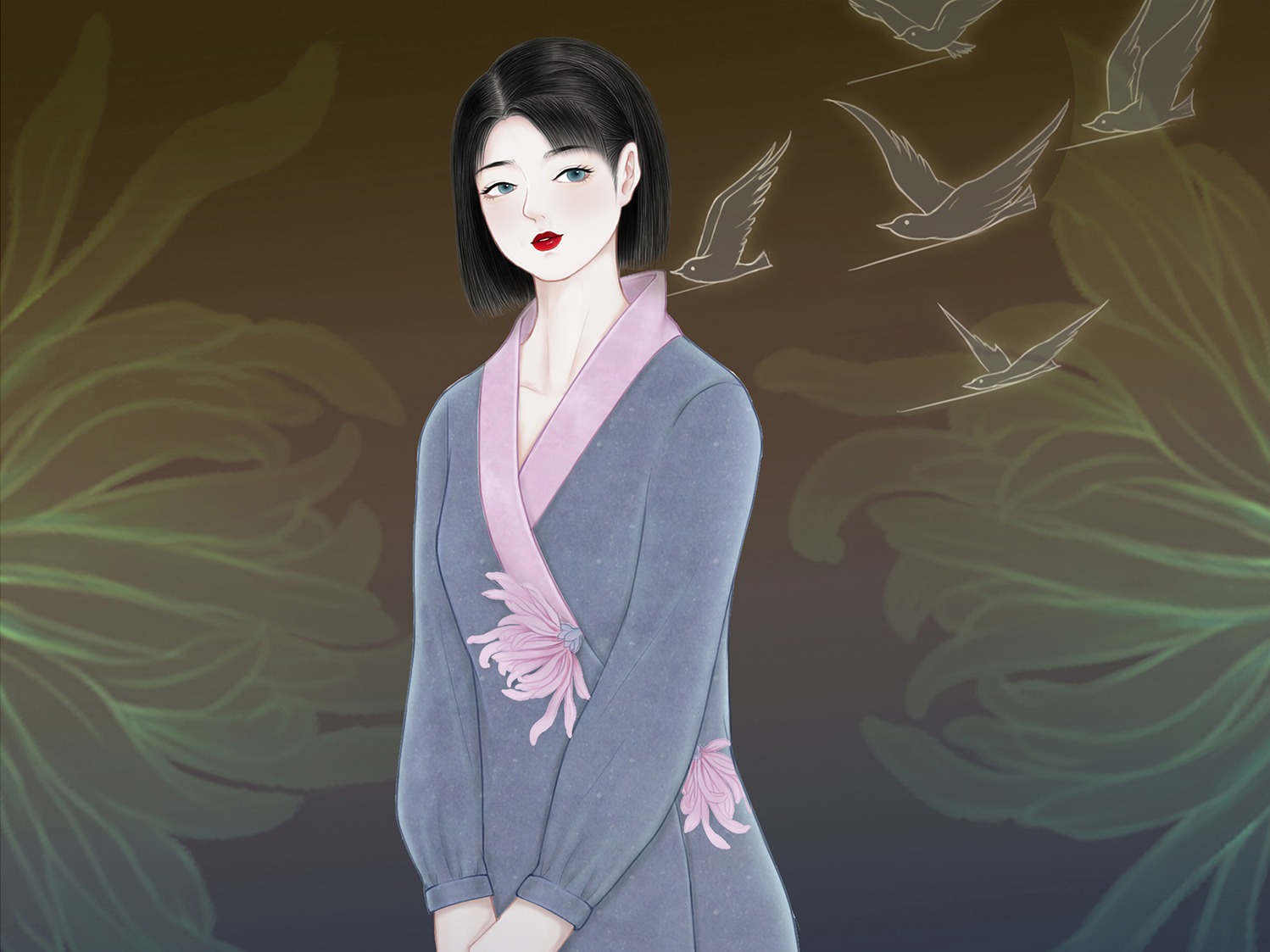 旗袍秋菊式——服设_isnaisi-站酷ZCOOL