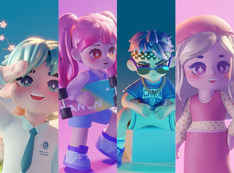 佳能青春专微系列IP形象设计_汽水熊Chonsie-站酷ZCOOL