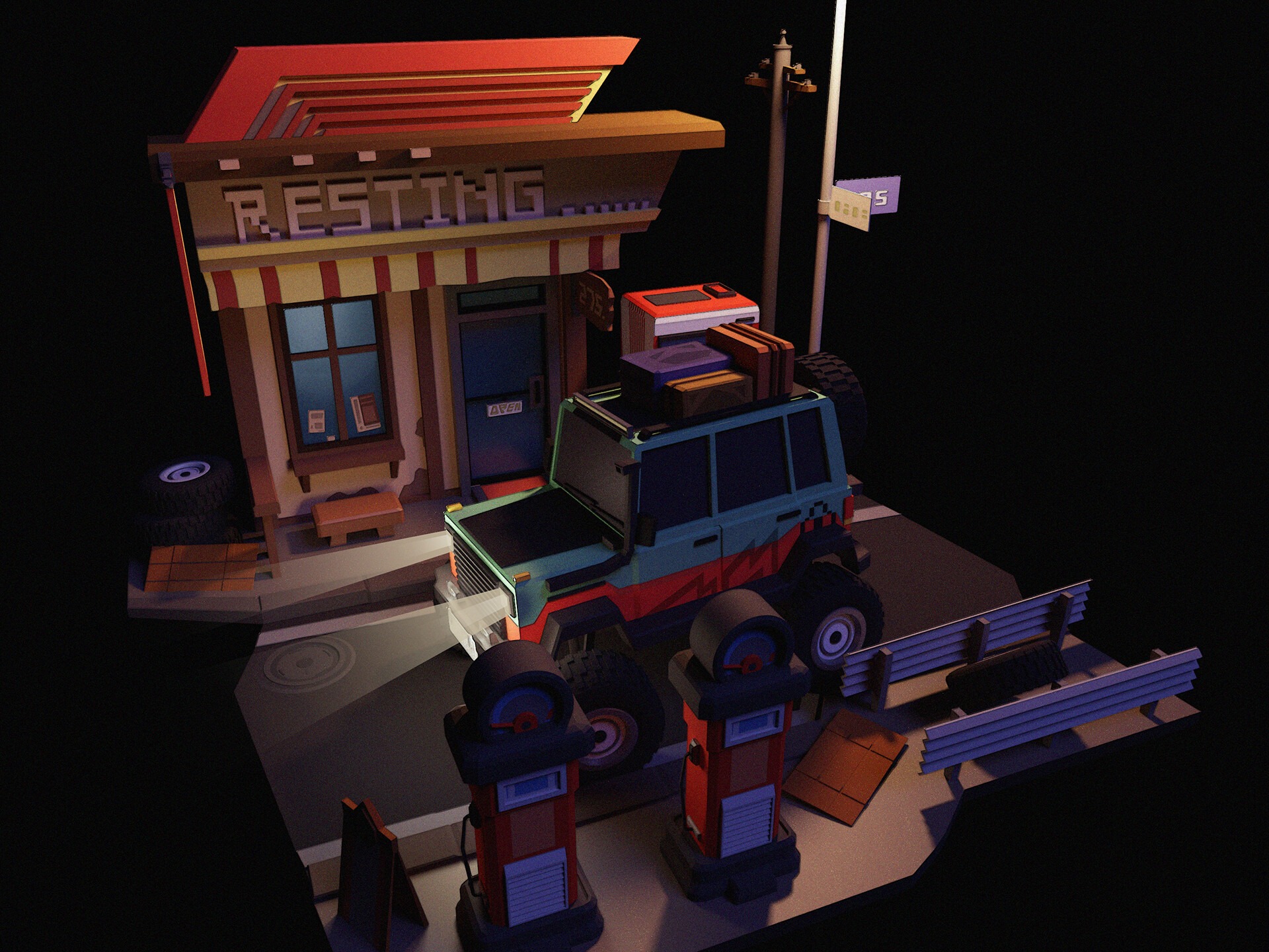 大脚车行程_WANGZC-站酷ZCOOL