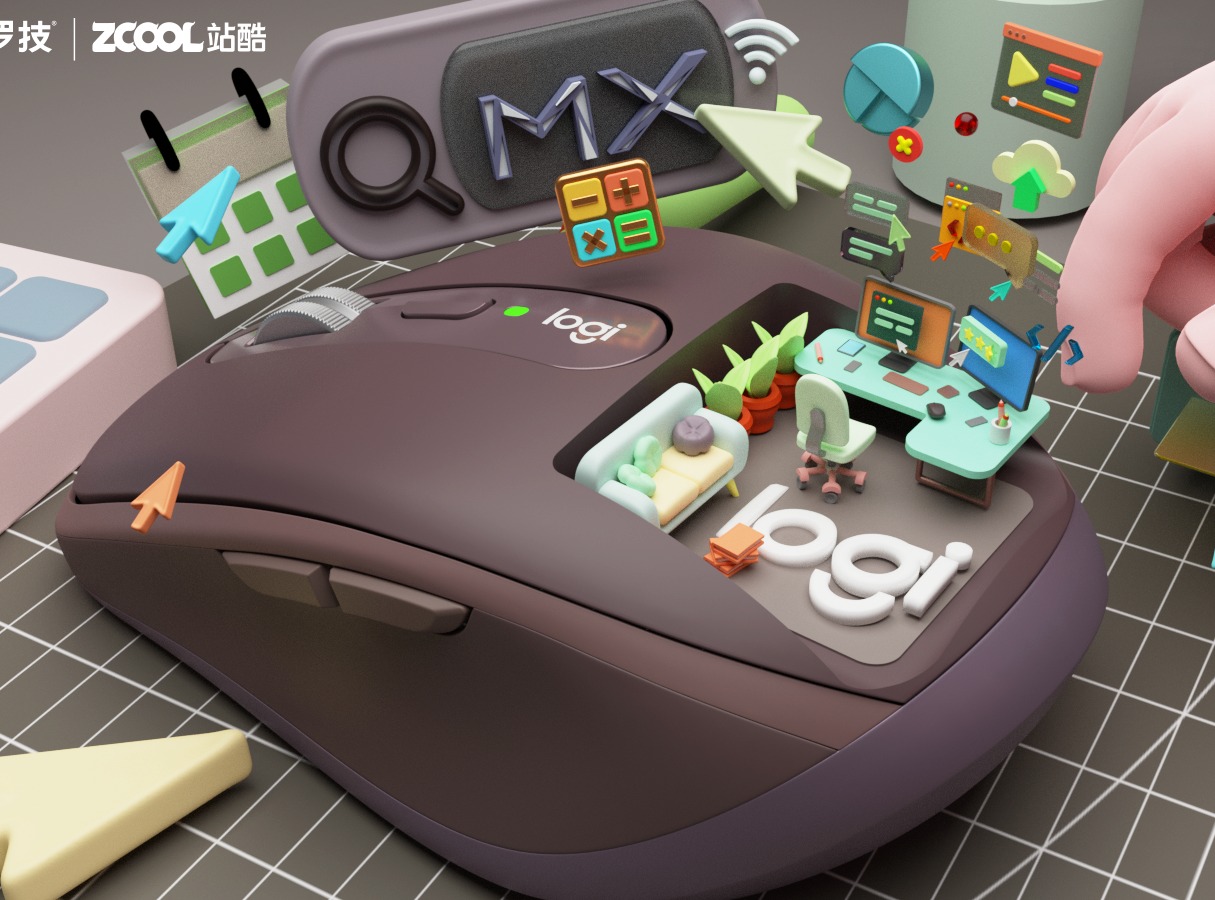 [罗技X MX]舒适“办”侣_狸猫氯-站酷ZCOOL