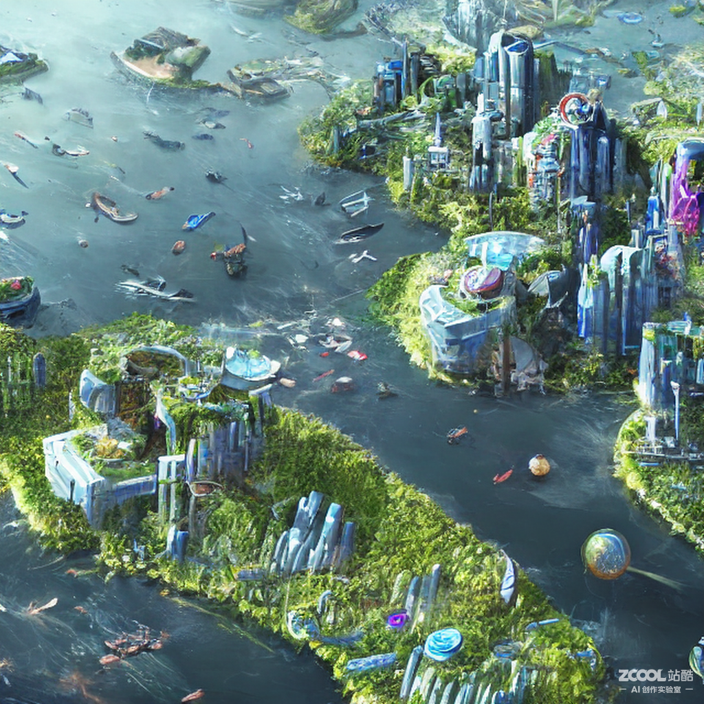 #AI创作实验室#海洋城市科幻生态文明_陶大锤-站酷ZCOOL