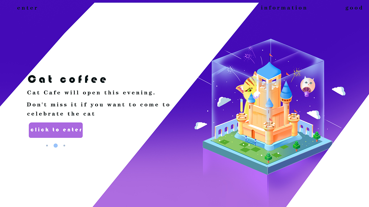 2.5d插画页面和banner设计_波吕斐摩斯-站酷ZCOOL