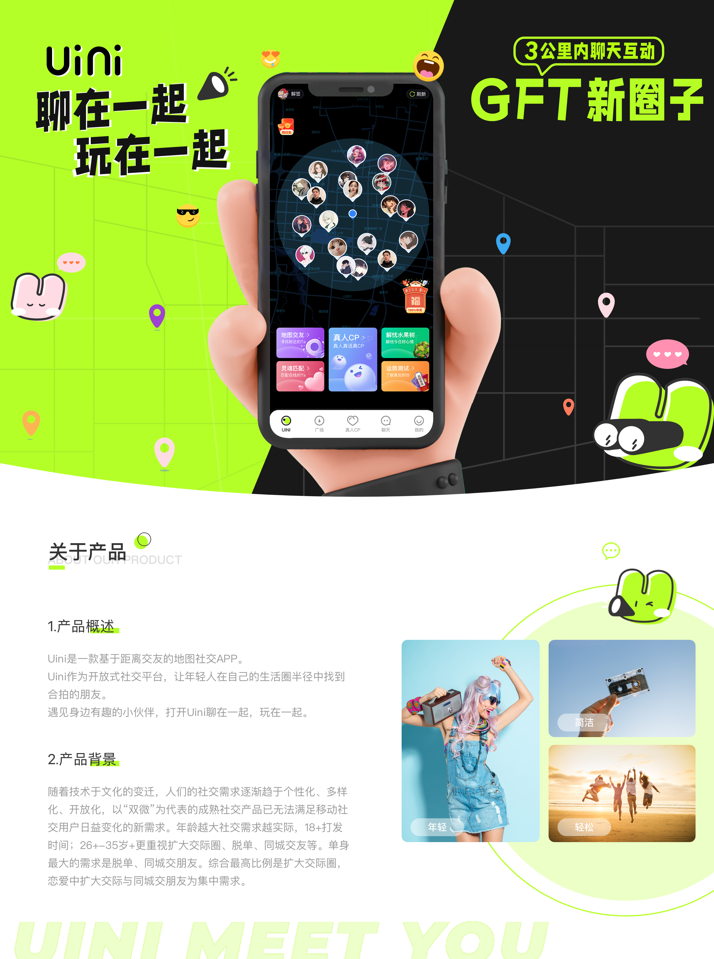 Uini-陌生人社交App【从0-1-2】_Nanaaaa-站酷ZCOOL