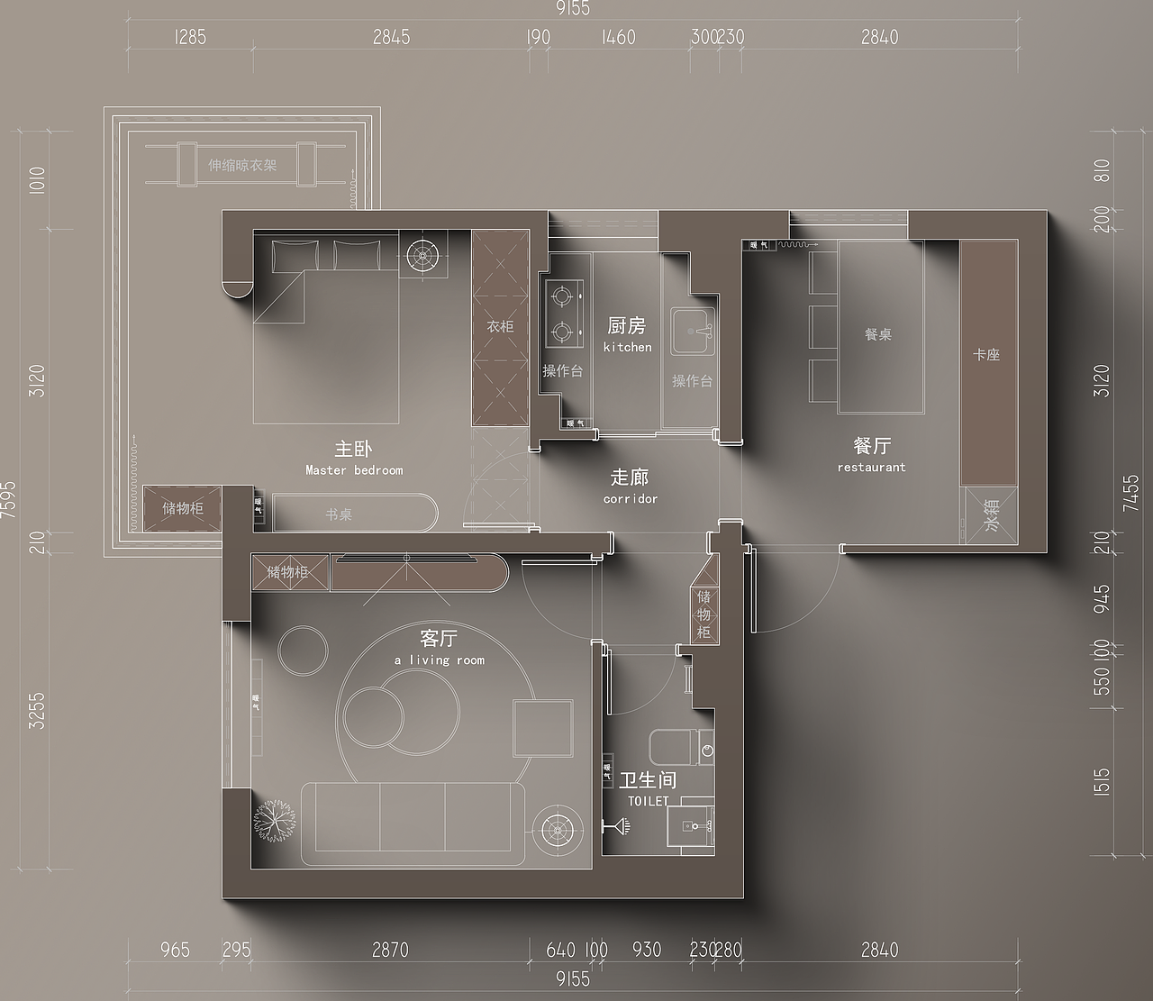 奶油风彩平图_Z29851171-站酷ZCOOL