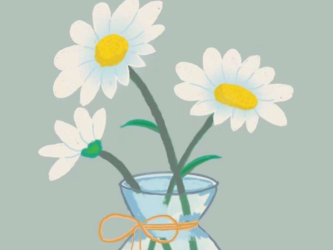 flower壁纸|雏菊_waitingflower-站酷ZCOOL