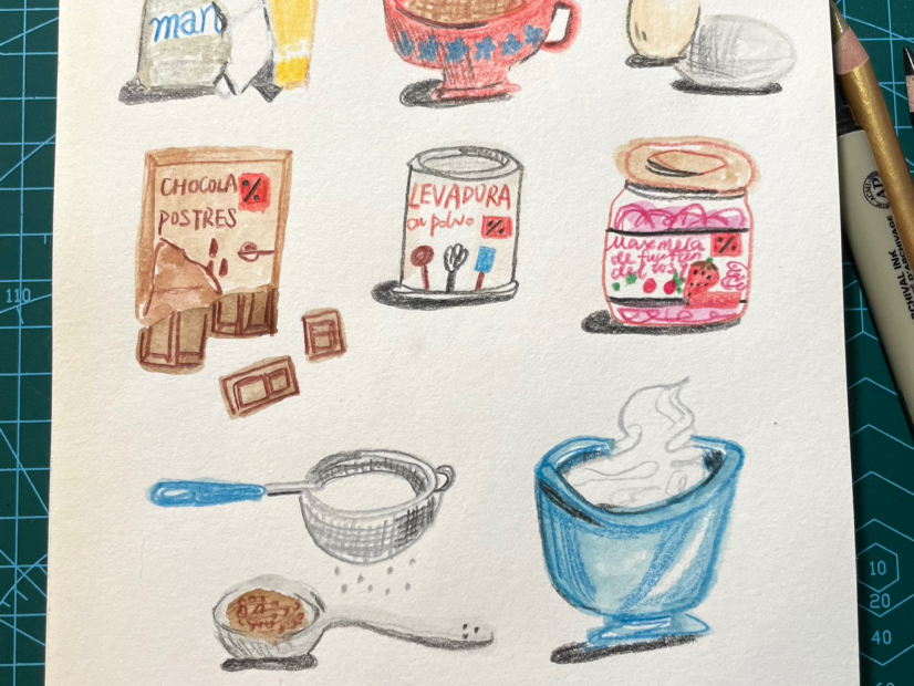 手绘食谱Vol.48 🧈🍫🥚_元气乔伊-站酷ZCOOL