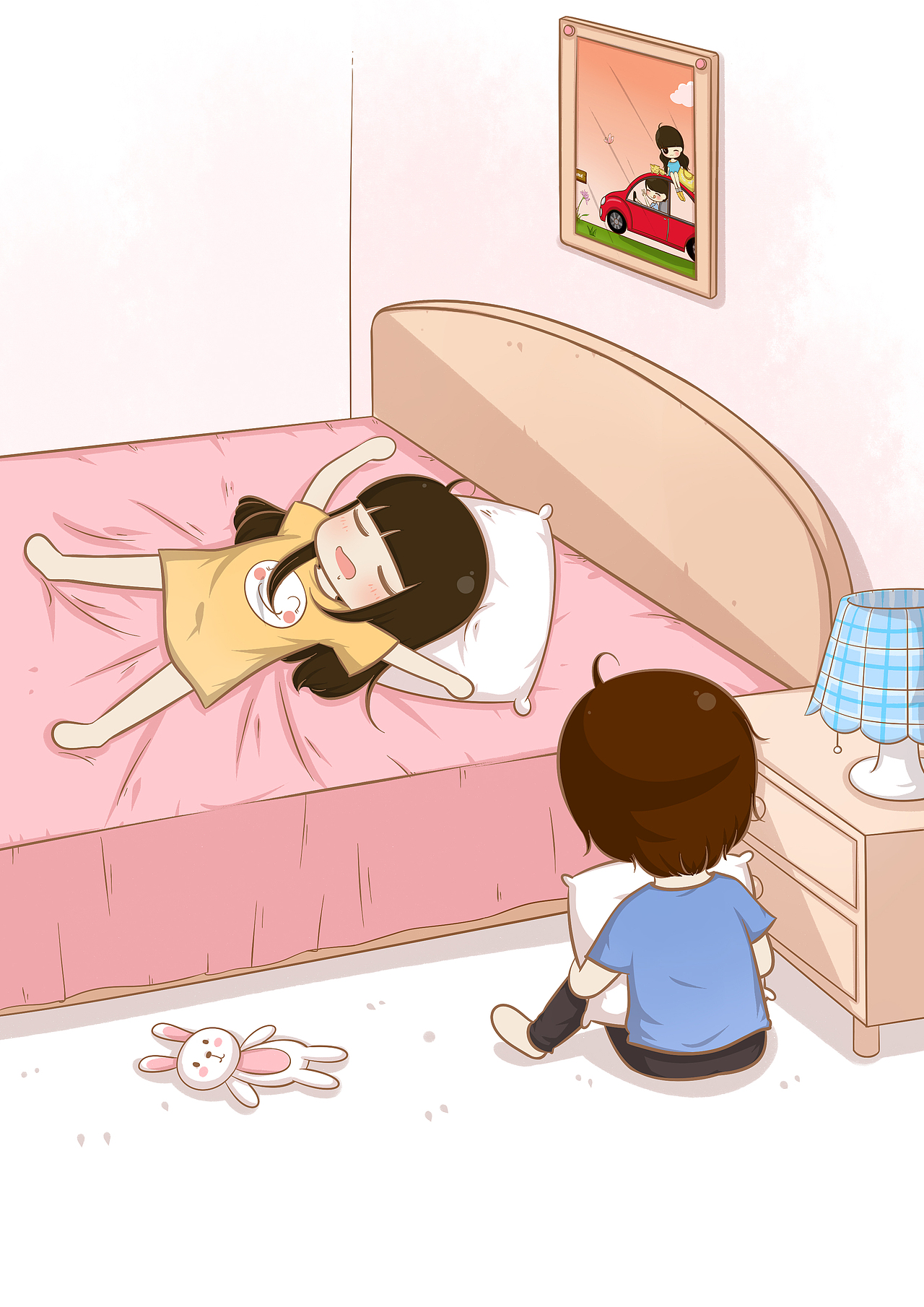 你们每天都是怎么...shui？_小希与阿树-站酷ZCOOL