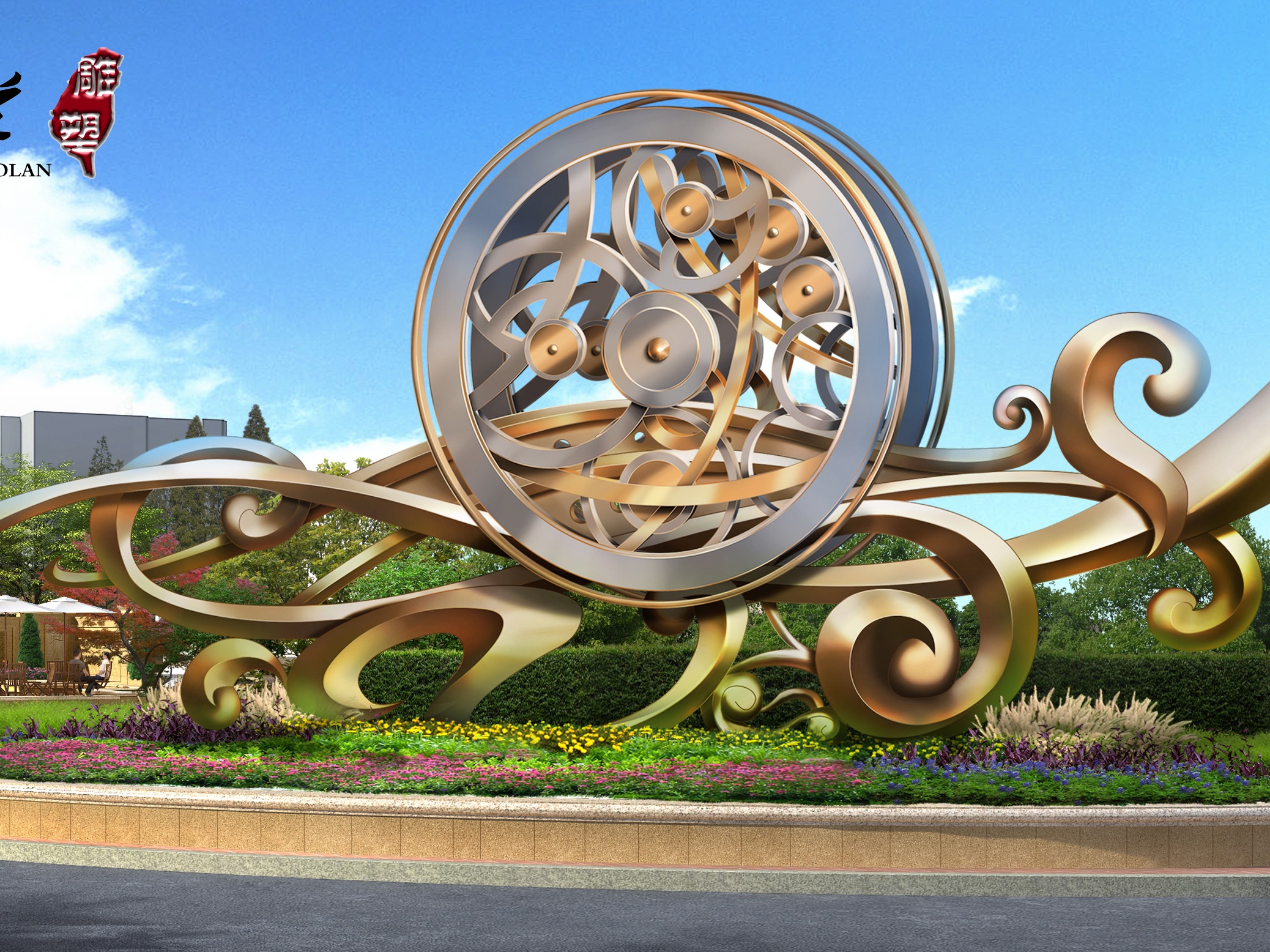 秦皇岛园博园雕塑_爱宝兰艺术中心-站酷ZCOOL