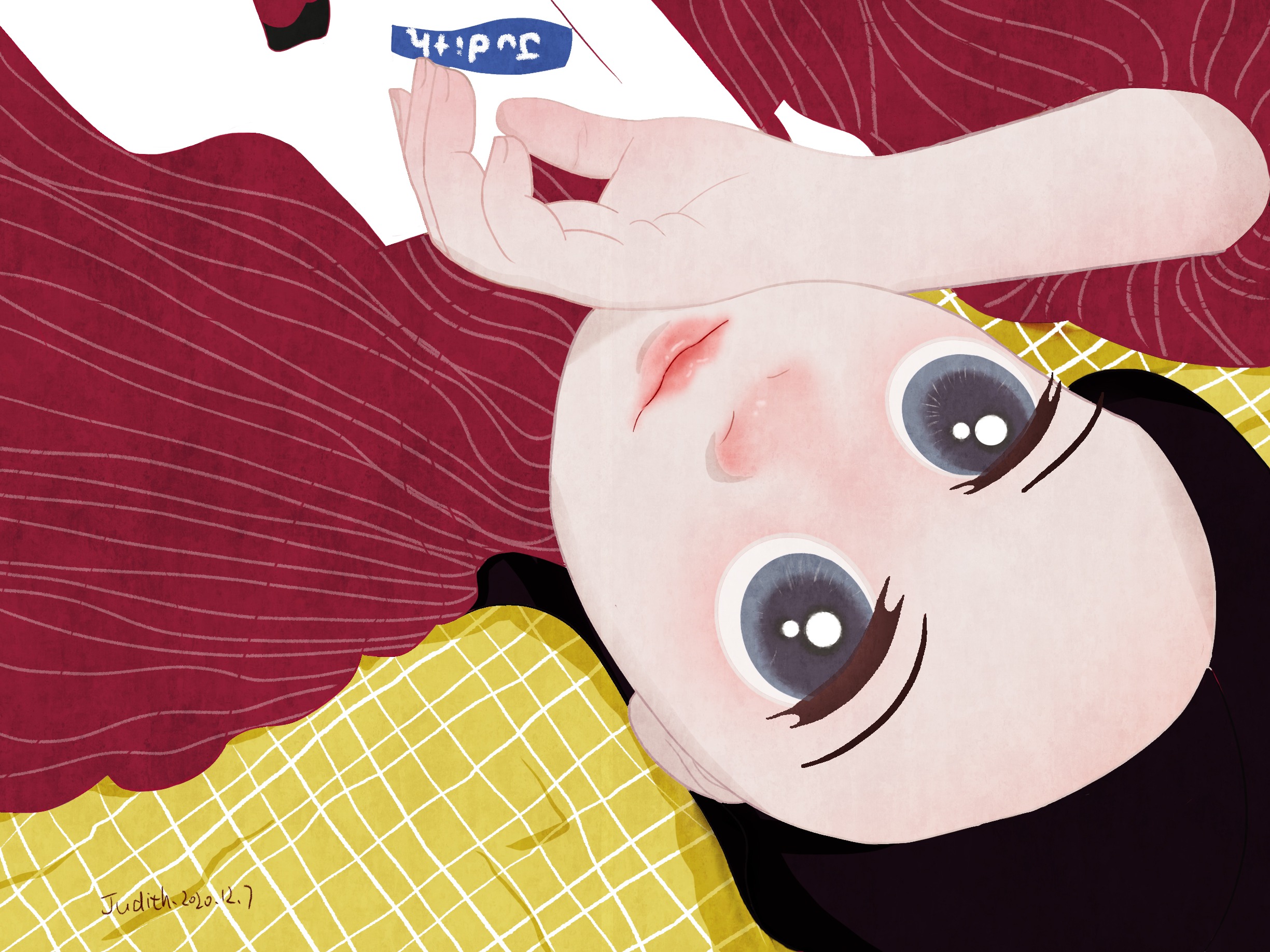 涂鸦横七竖八的我自己_Judith.-站酷ZCOOL