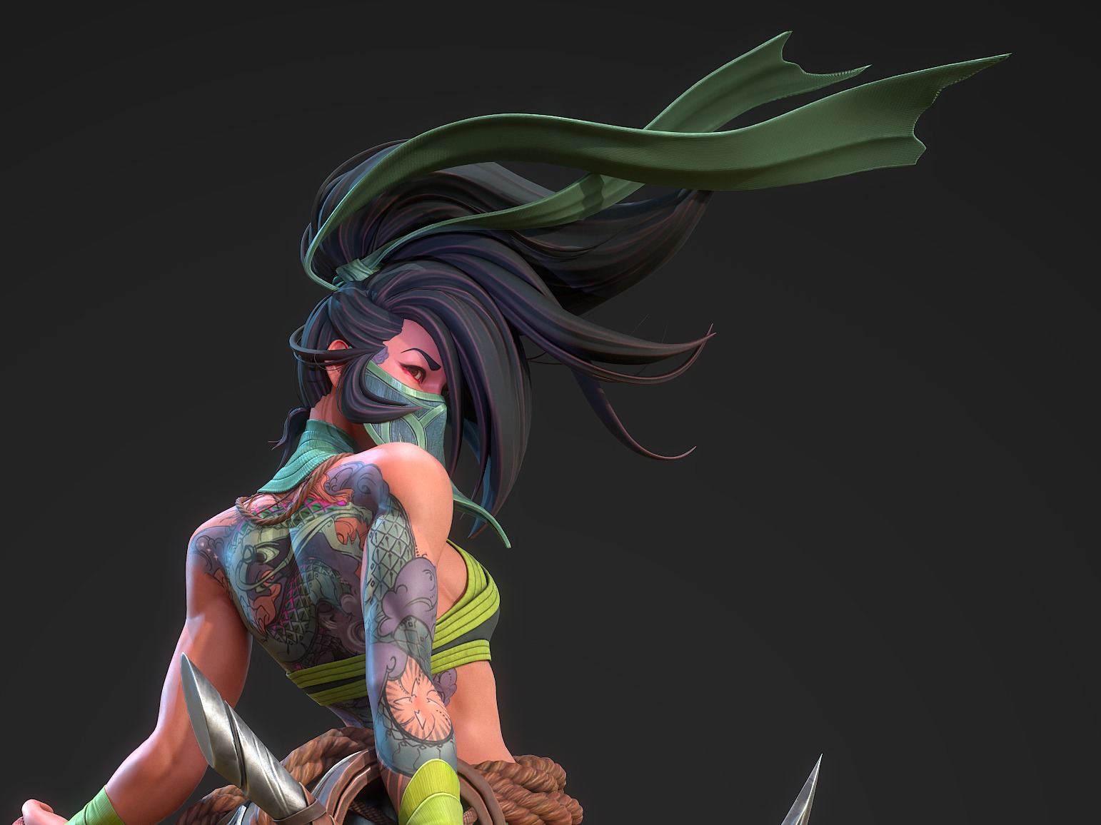 阿卡丽（pbr）_建模小新SJJ-站酷ZCOOL