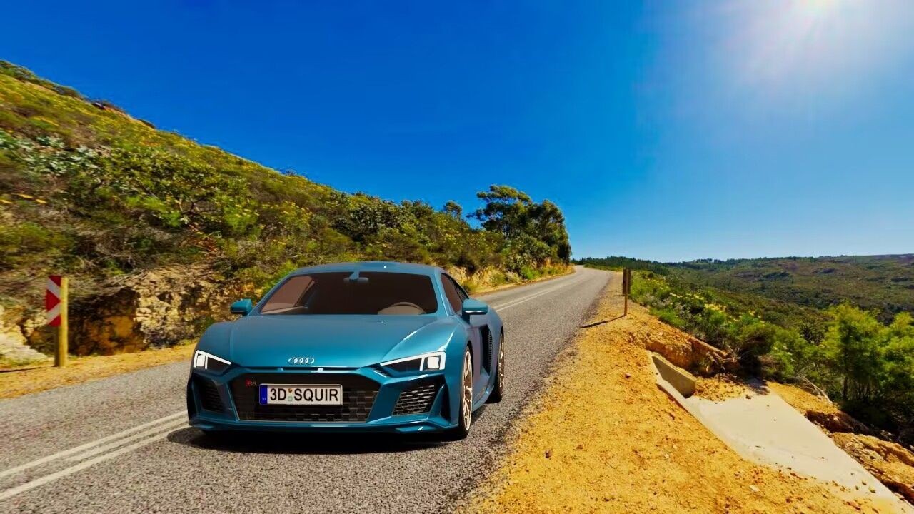 奥迪R8建模渲染练习_工业与产品小王-站酷ZCOOL