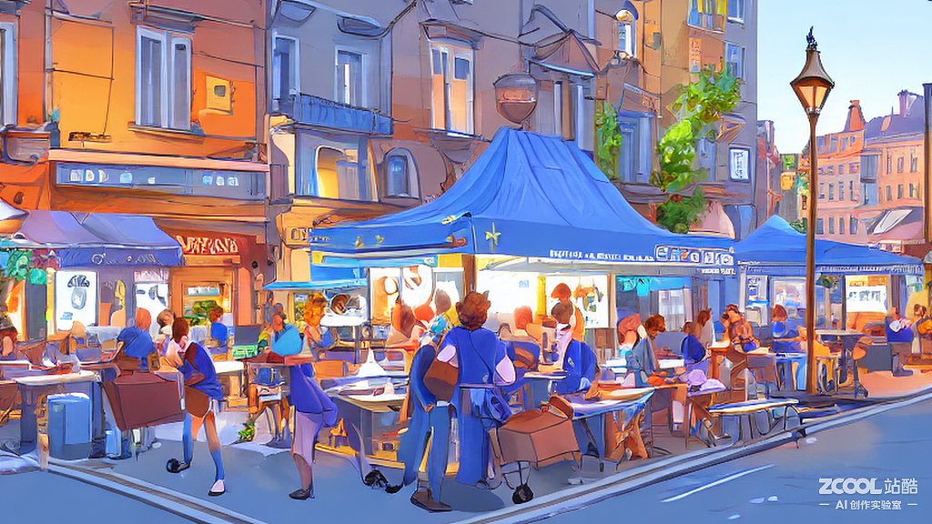 AI的街头速写_YIZ_Z-站酷ZCOOL