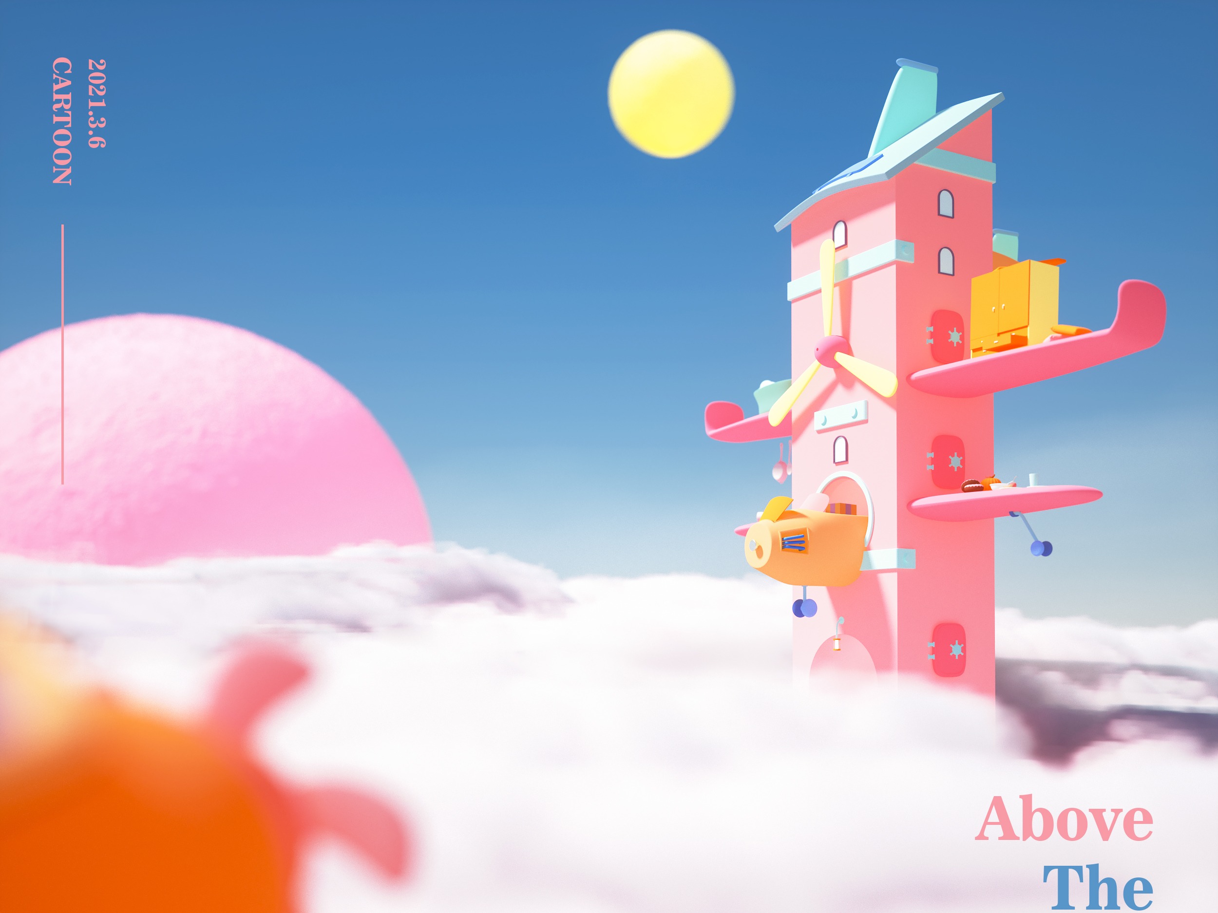 C4D学习阶段汇总，一些杂七杂八的图_安生Answer-站酷ZCOOL