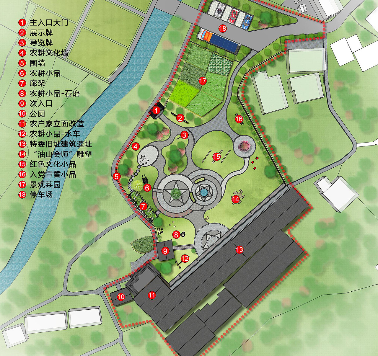 赣南特委旧址景观设计 纪念性景观 红色历史文化景观_诧迹景观-站酷ZCOOL