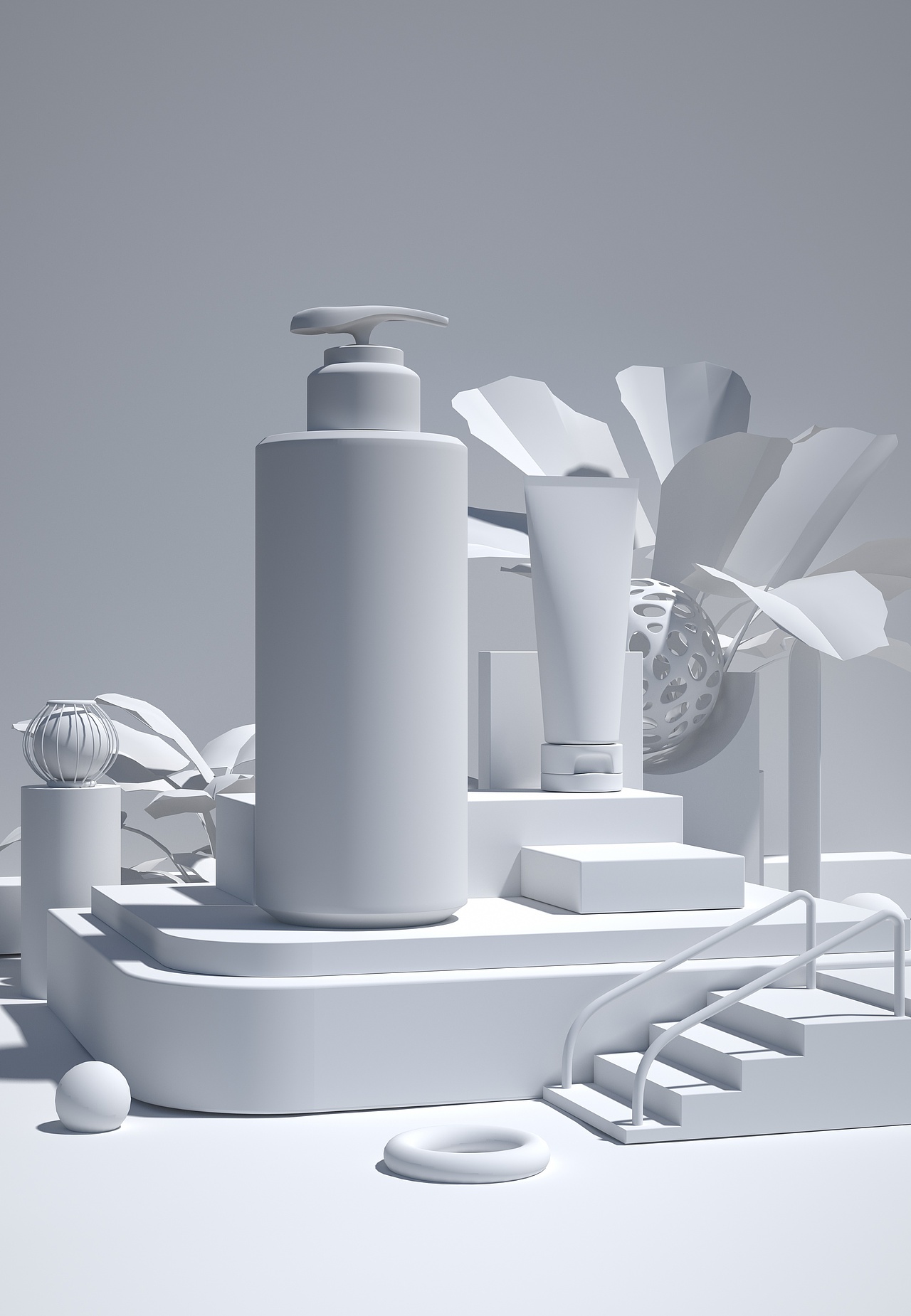 c4d建模（白模）_兀奕-站酷ZCOOL