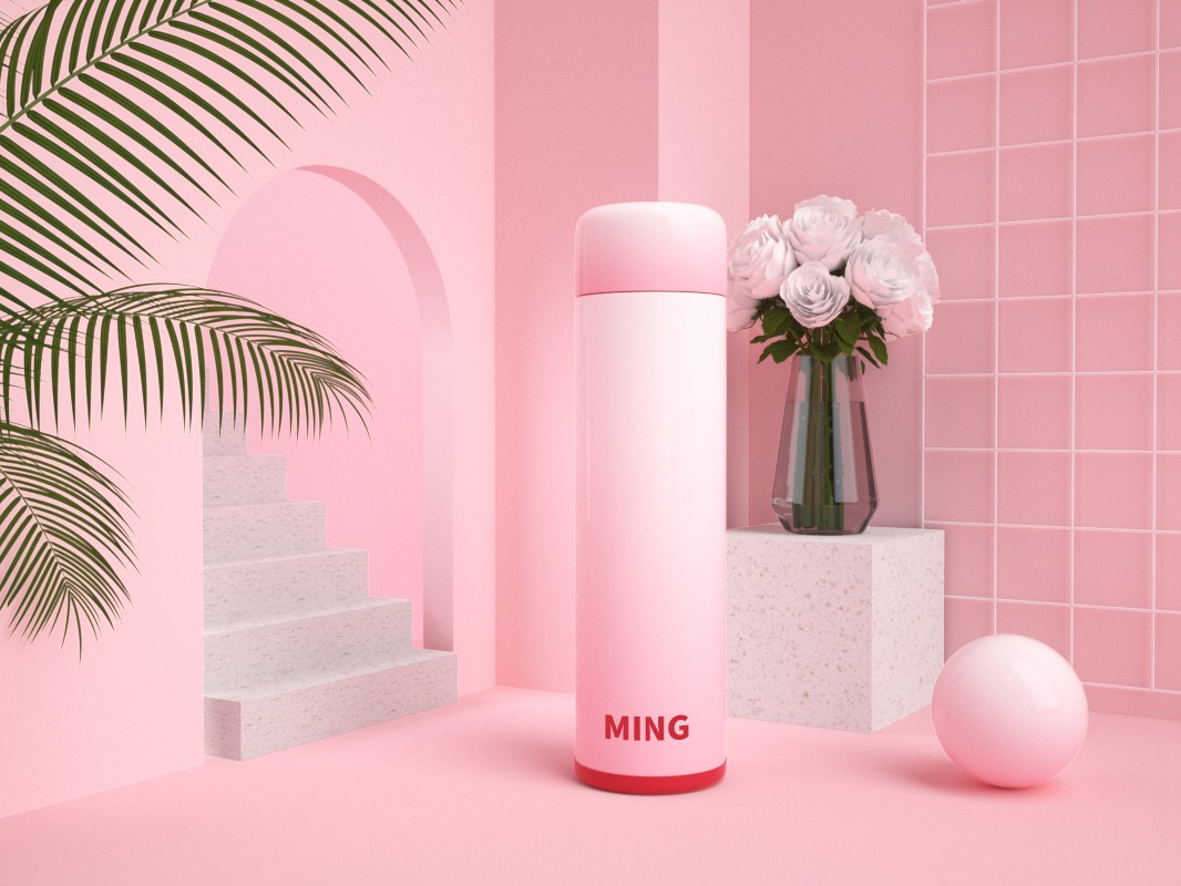 C4D-保温杯场景_PgAp-站酷ZCOOL