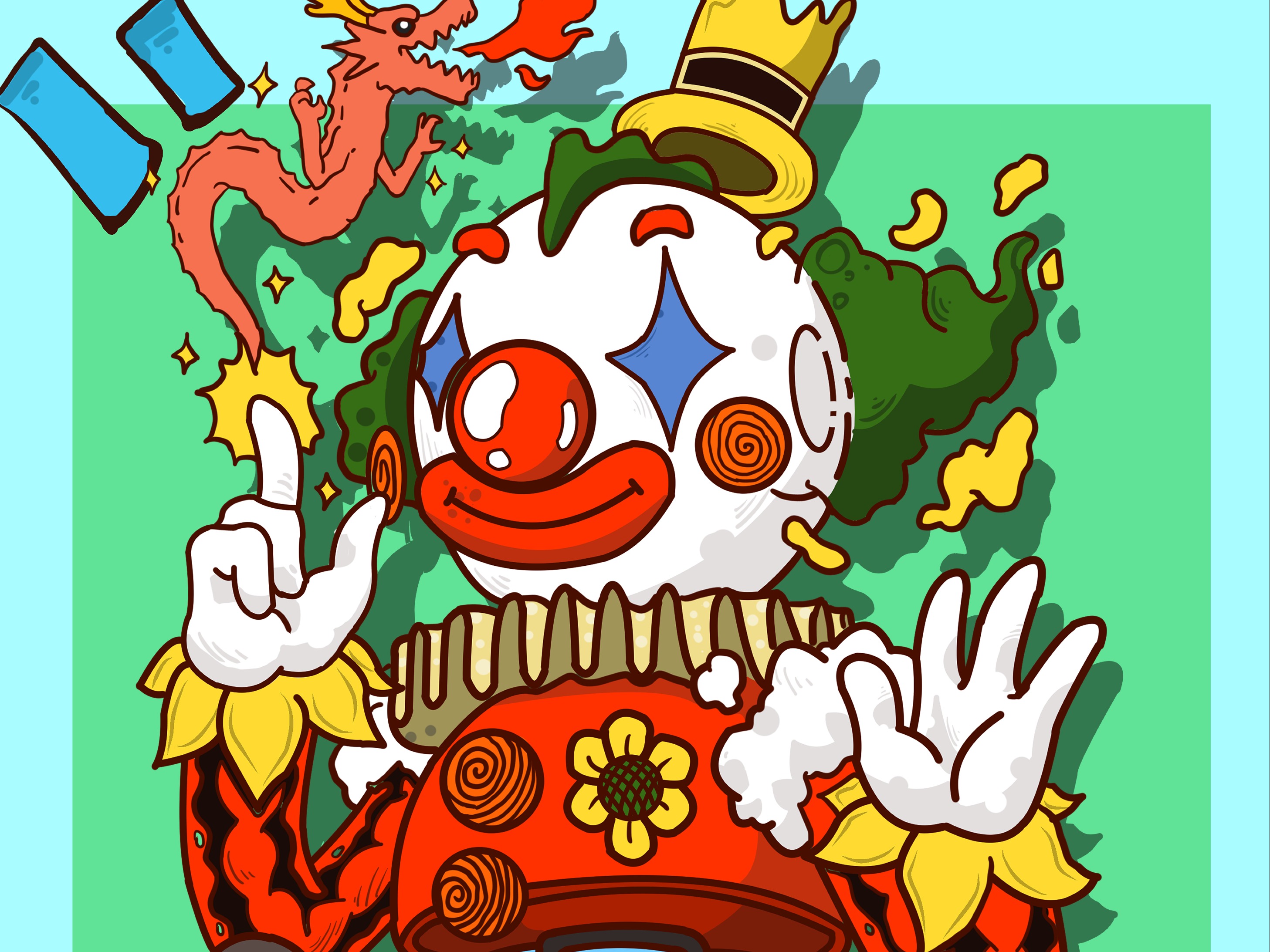 卡通小丑_Henb-站酷ZCOOL