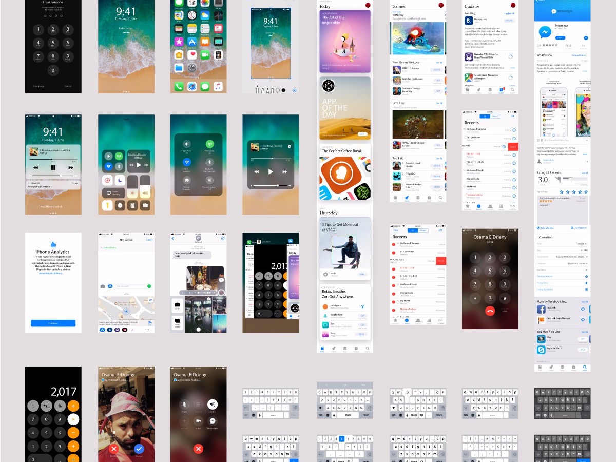 最新IOS11 UIKIT 设计规范，sketch,XD,PSD 下载_Tuchenglige-站酷ZCOOL