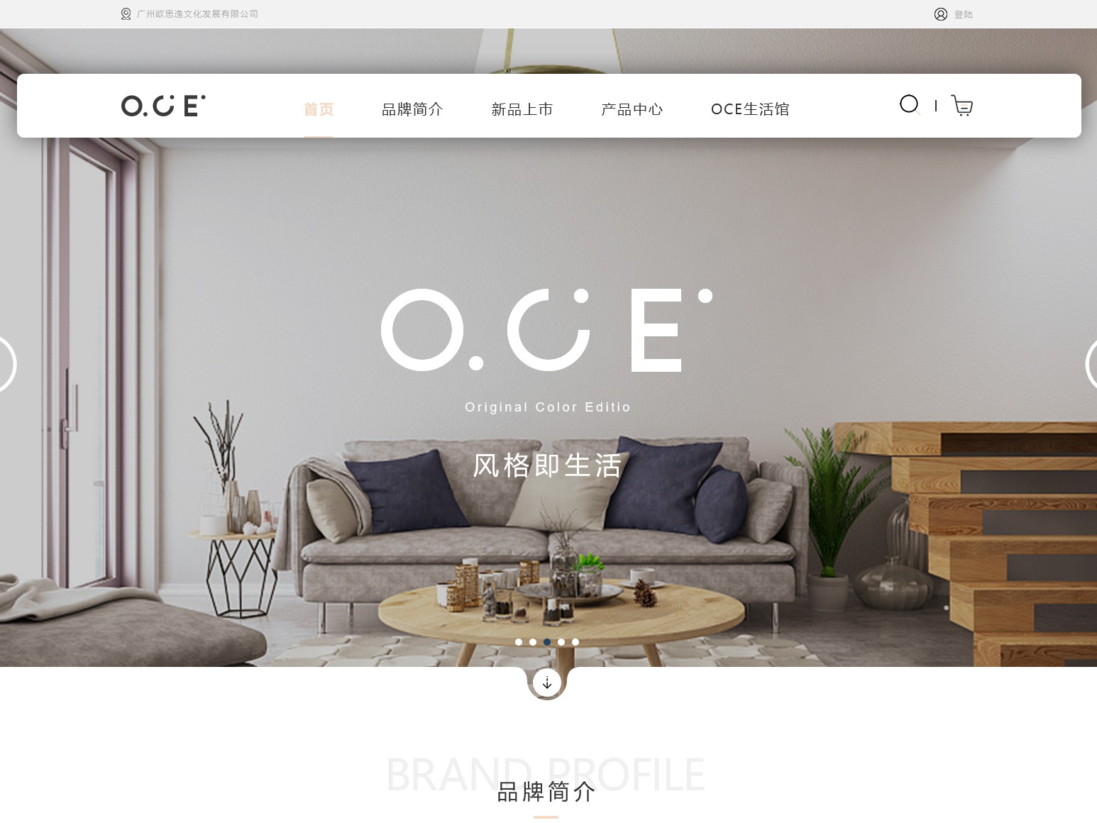 OCE—web网页视觉提案_小煜长肉记-站酷ZCOOL