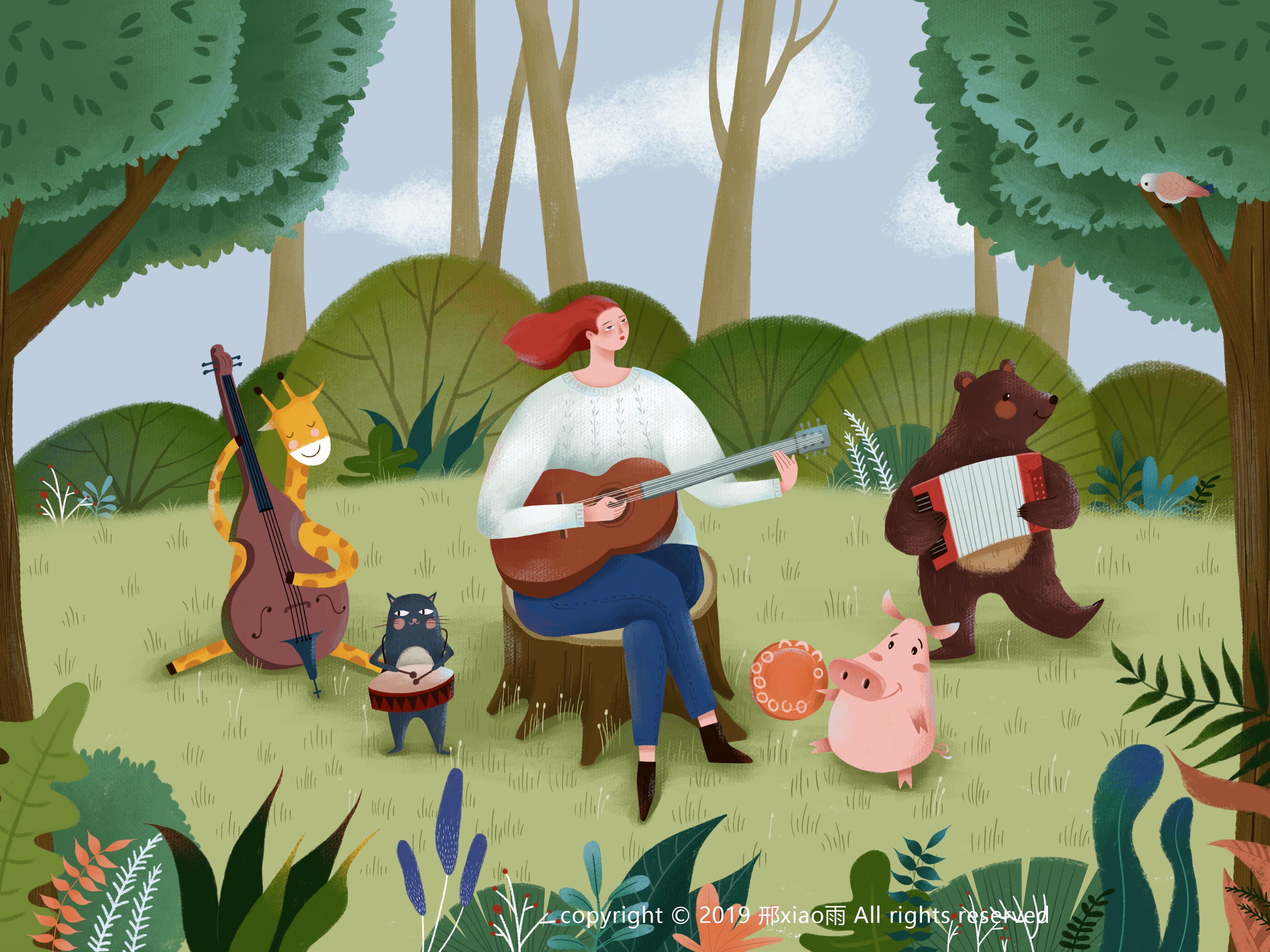 森林音乐会_邢xiao雨-站酷ZCOOL