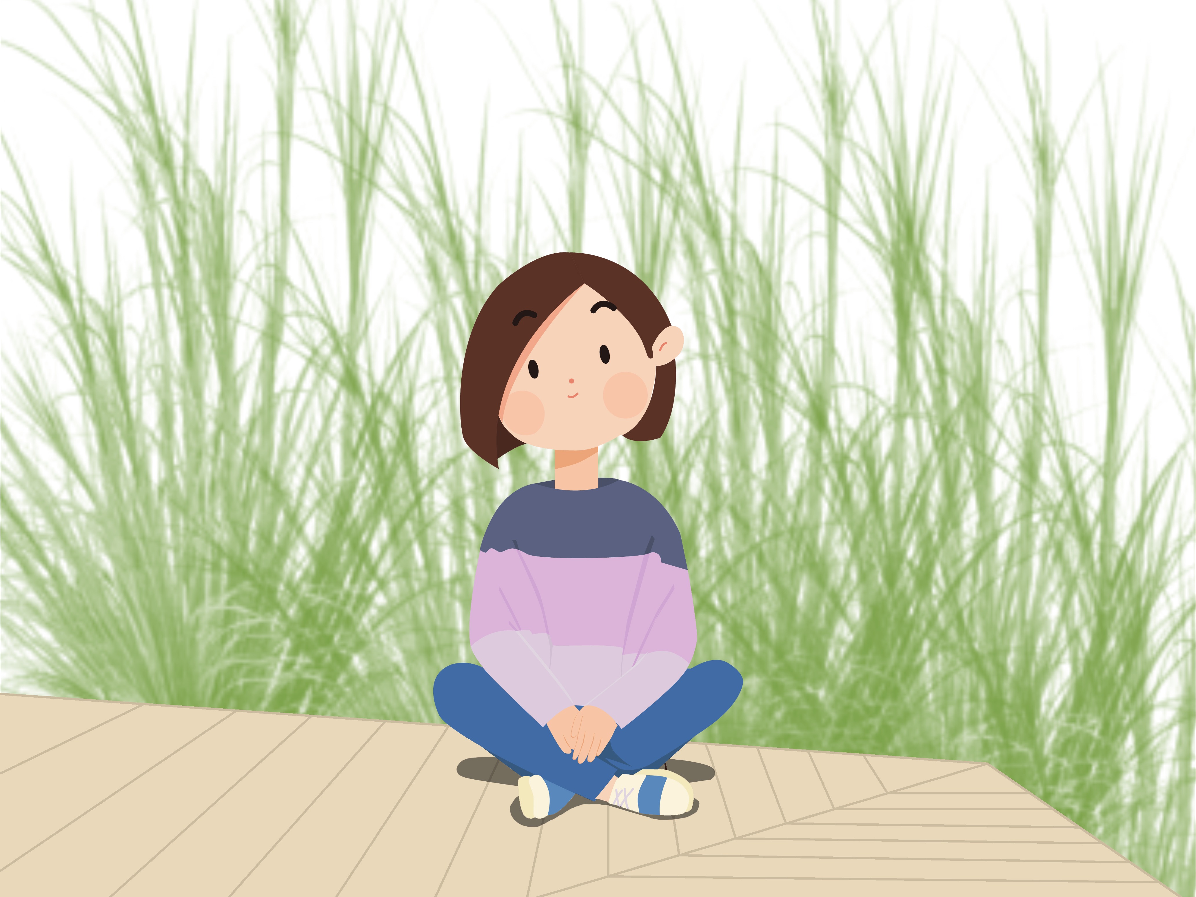 在西溪湿地的我_陈耍HLGC-站酷ZCOOL