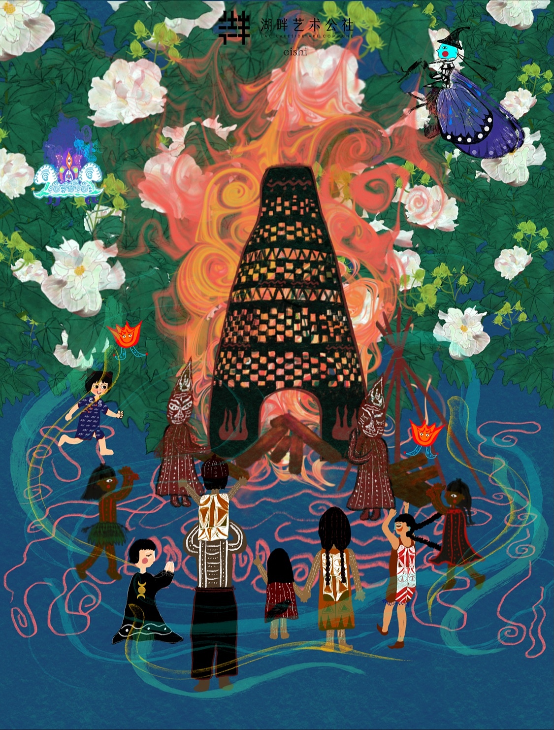 潮汕传统文化插画_OishiEyes-站酷ZCOOL