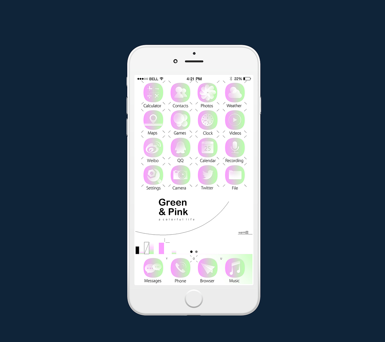 手机主题设计【小米&iphone6 plus】_small芝-站酷ZCOOL