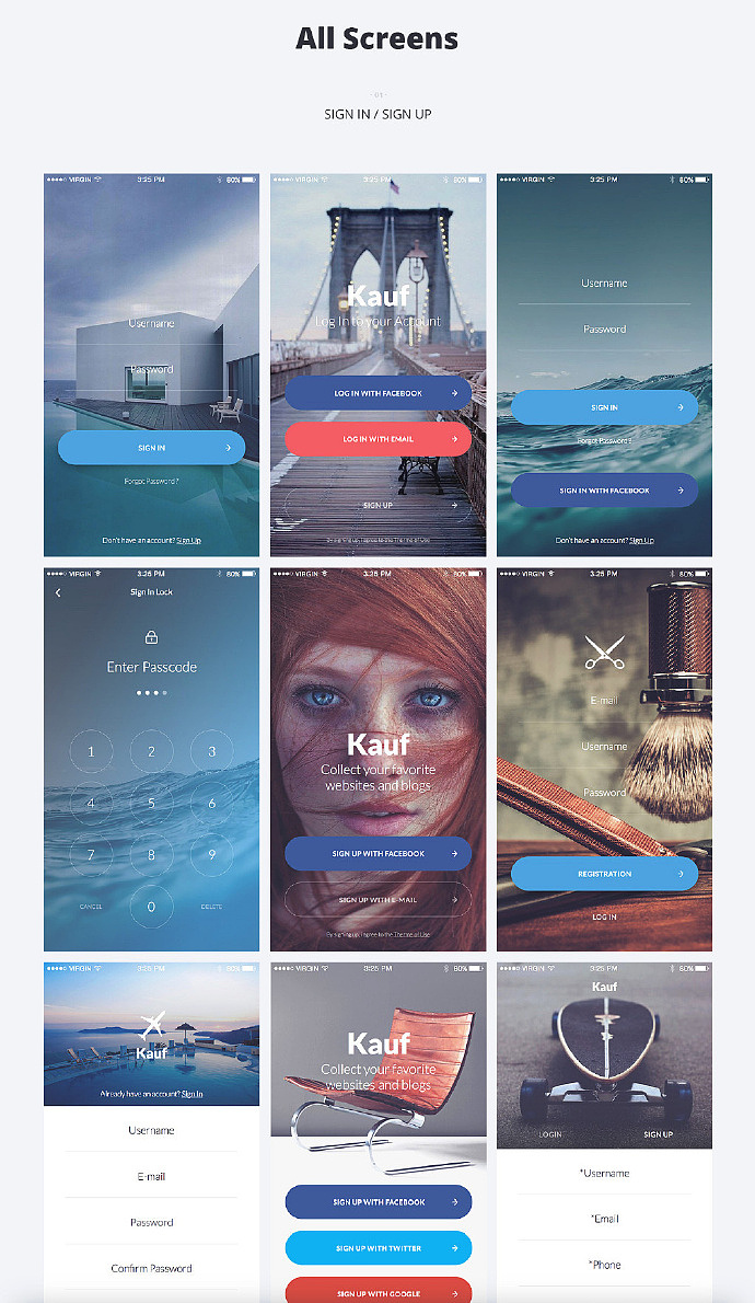 APP登录与注册|UI|APP界面|MO_LIVE_原创作品-站酷ZCOOL